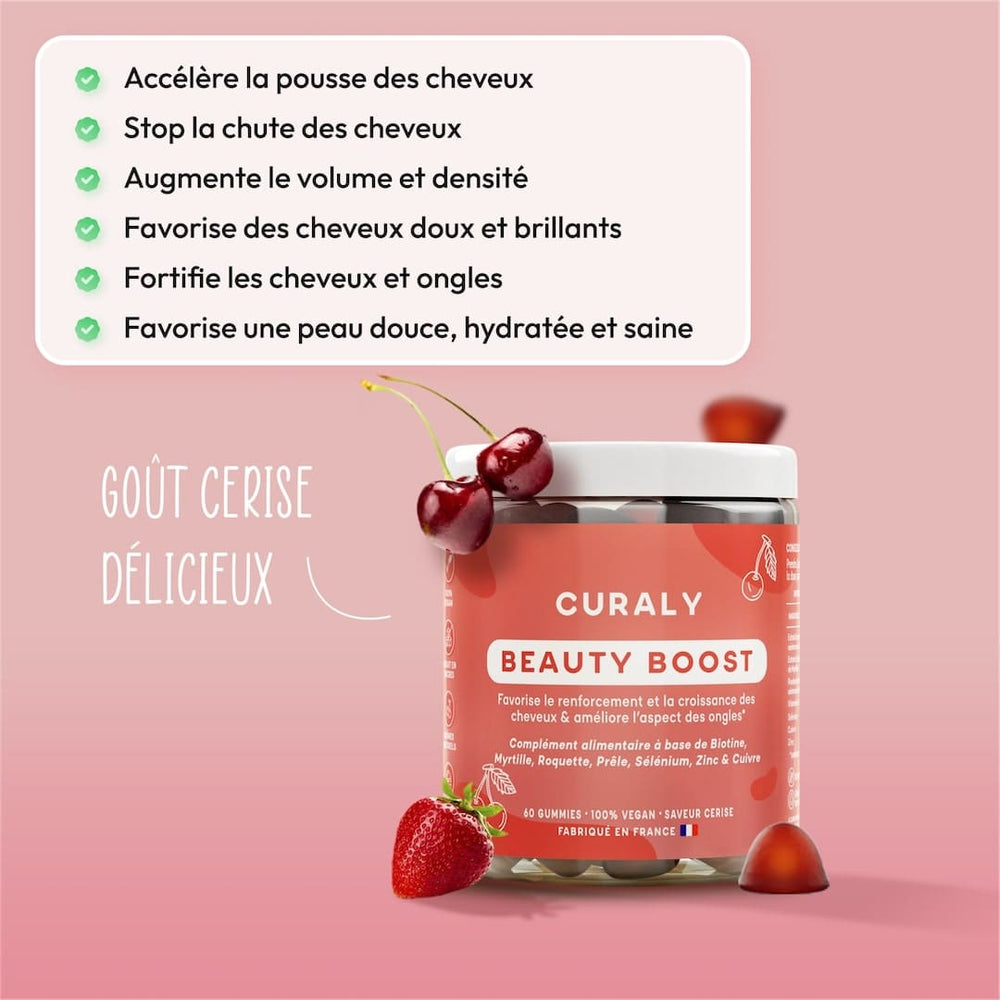 Beauty Boost Gummies Beauté Cheveux Ongles et Peau - Complément ...